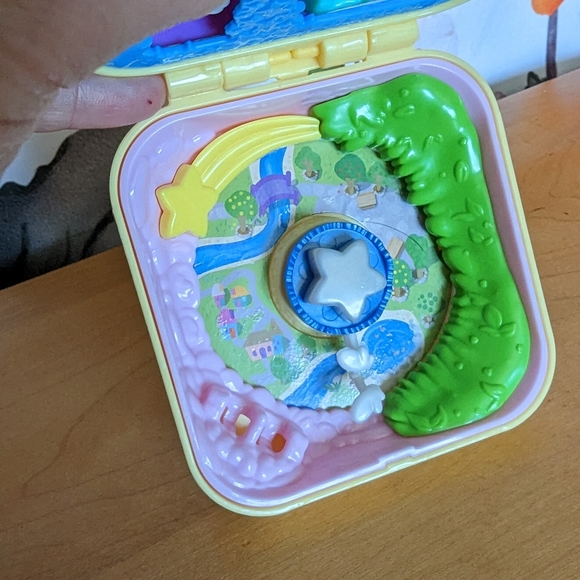 Mattel | Toys | Polly Pocket Hidden Hideout Unicorn Playset Toy Yellow ...